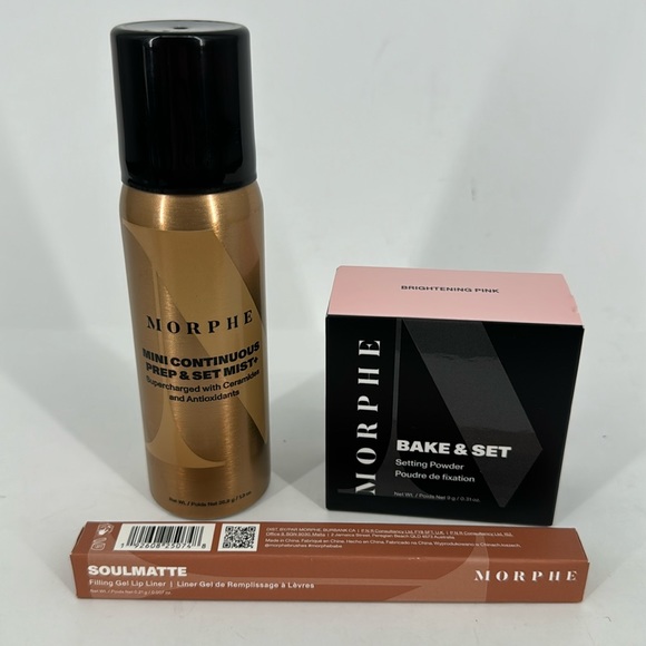 Morphe | Makeup | Morphe Makeup Lot Bake Set Setting Powder Lip Liner ...